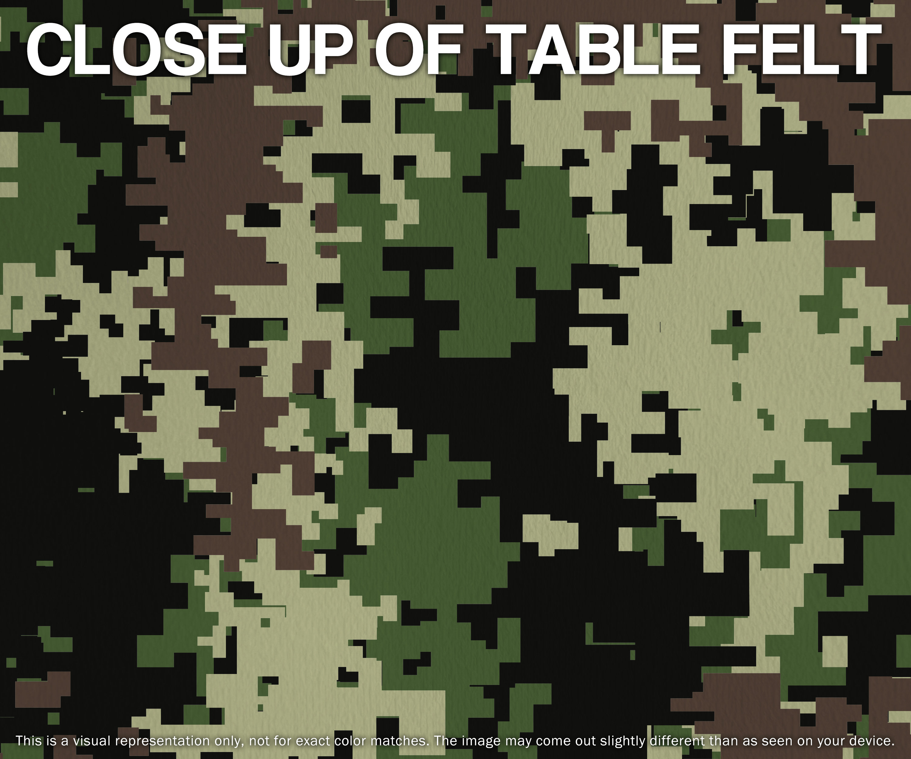 Camo Pool Table Felt