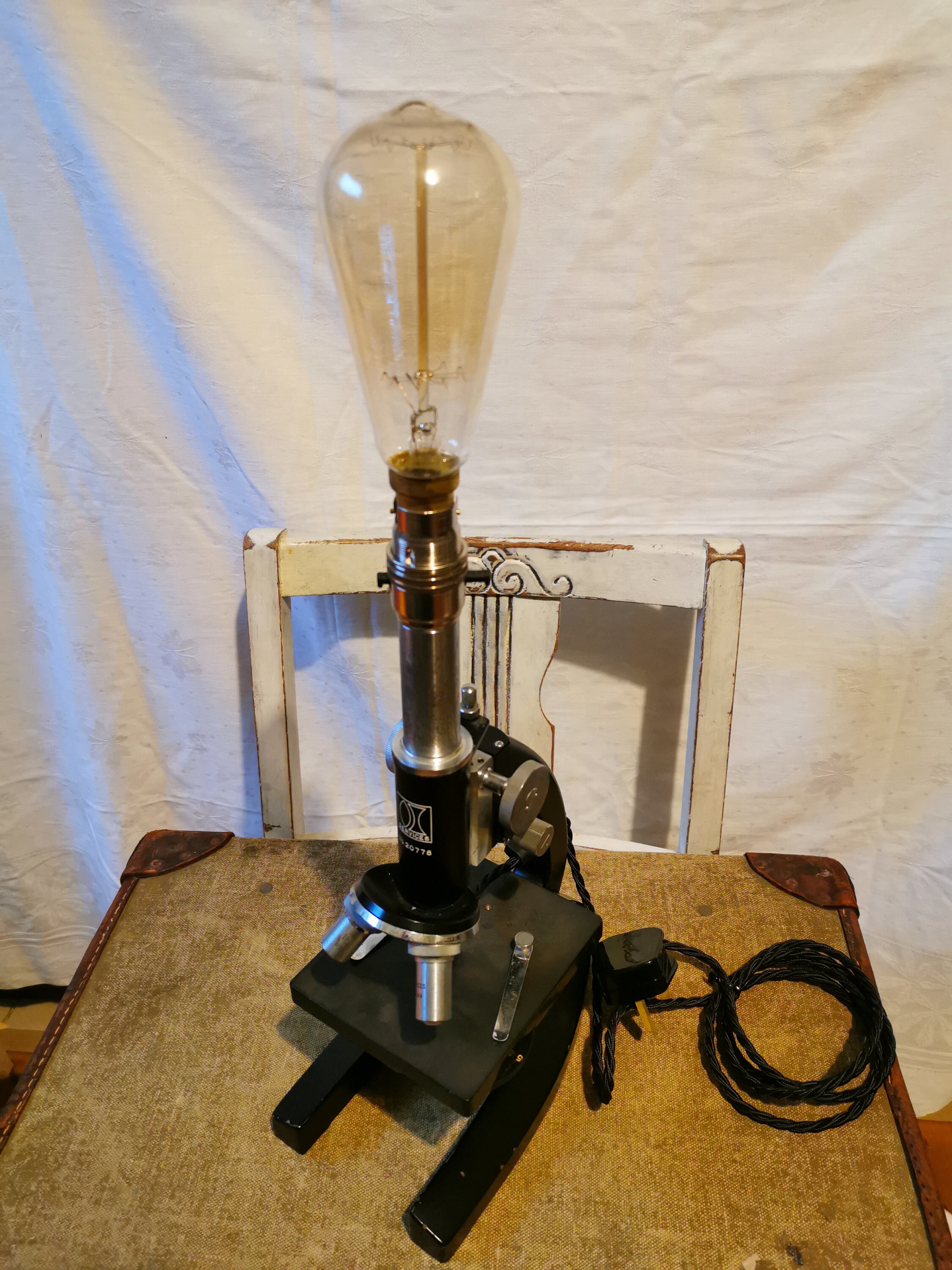 Upcycled, Vintage Microscope Lamp. Unique Lamp. Science Gift. - Etsy