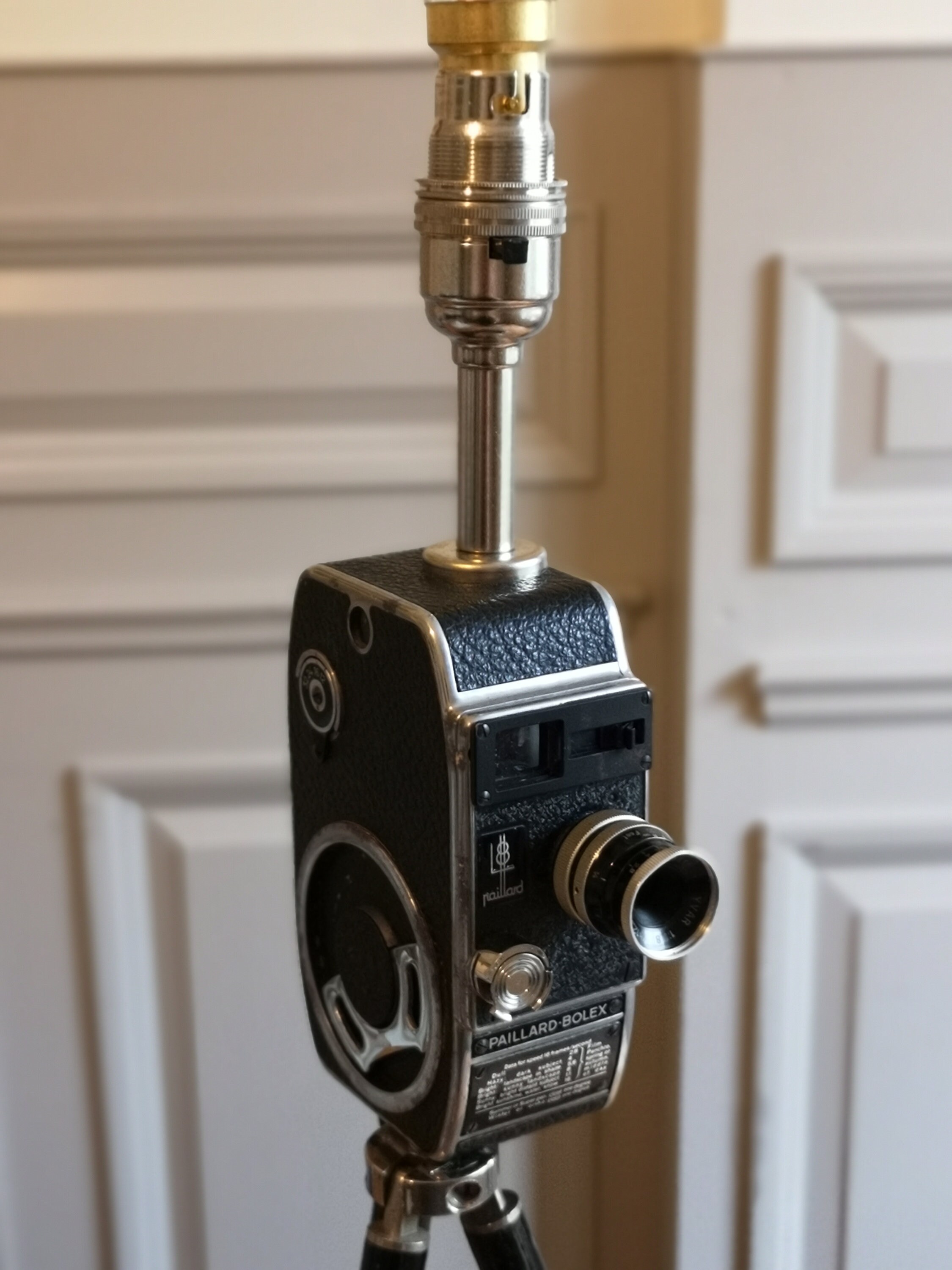 Upcycled Vintage Swiss 8mm Cine Camera Lamp. Unique Lamp. | Etsy