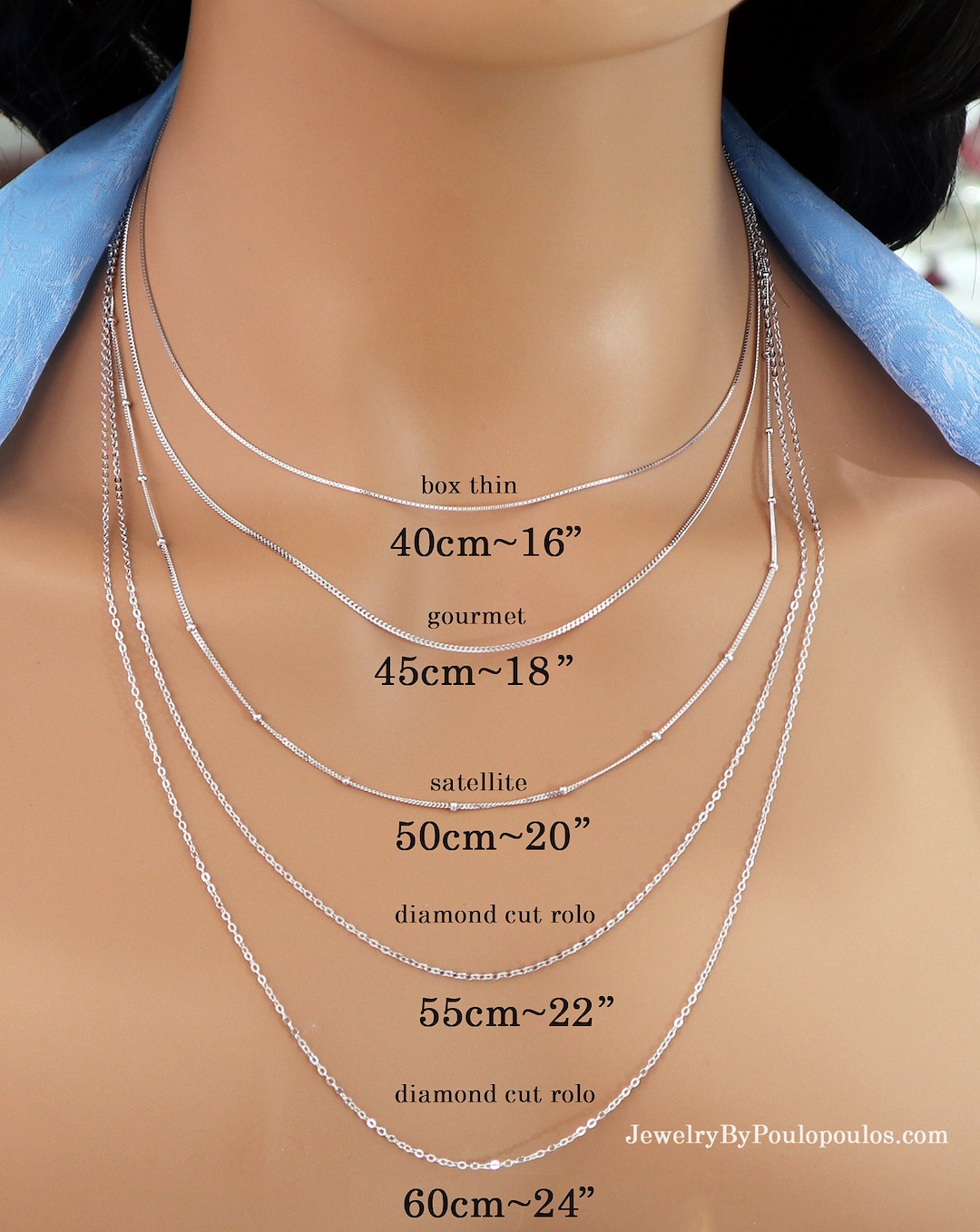 Sterling Silver Chain, Gourmet Chain, Box Chain, Satellite Chain ...