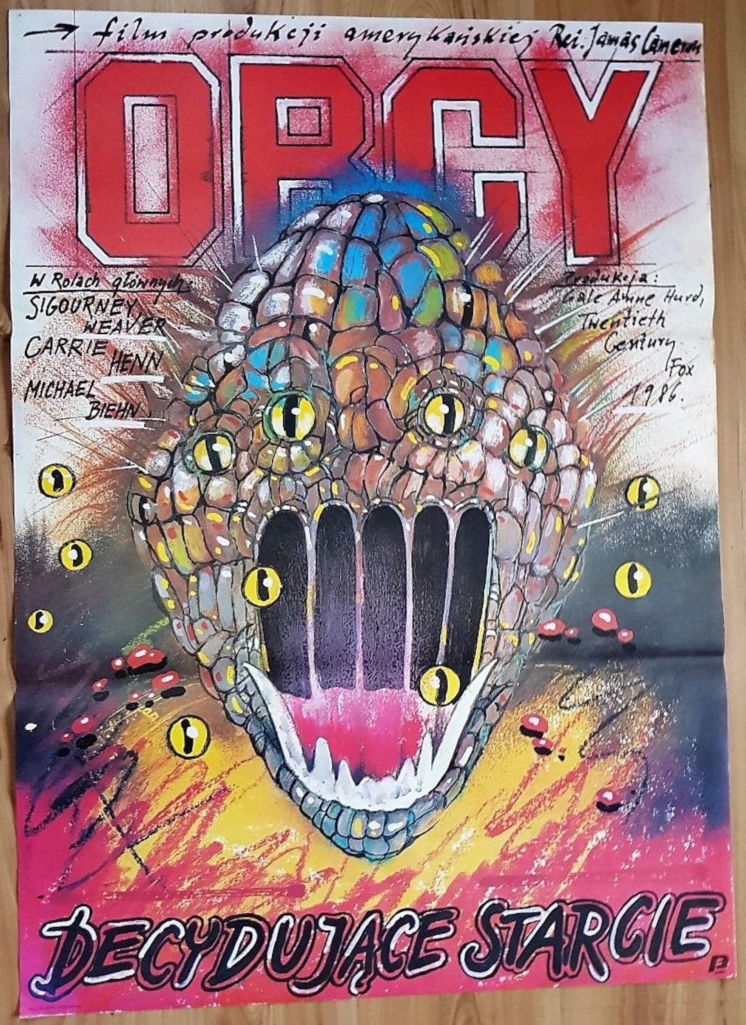 ALIENS, Polish Poster, Movie Poster, Vintage Poster, by Pagowski, Rare ...