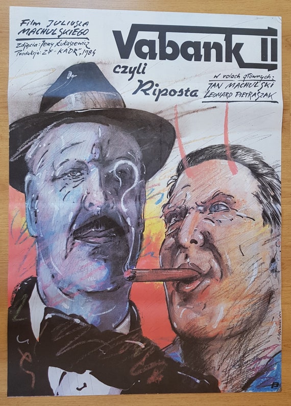 Vabank 2 ORIGINAL 1984 Polish Movie Poster Juliusz Machulski | Etsy