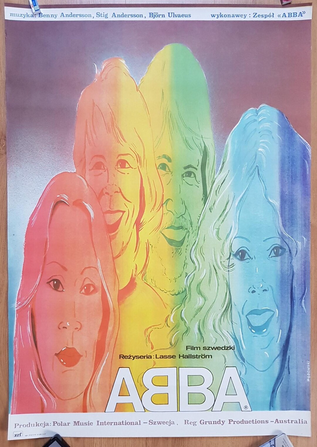 ABBA the Movie 1978 ORIGINAL Vintage Polish Movie Poster - Pagowski Art ...