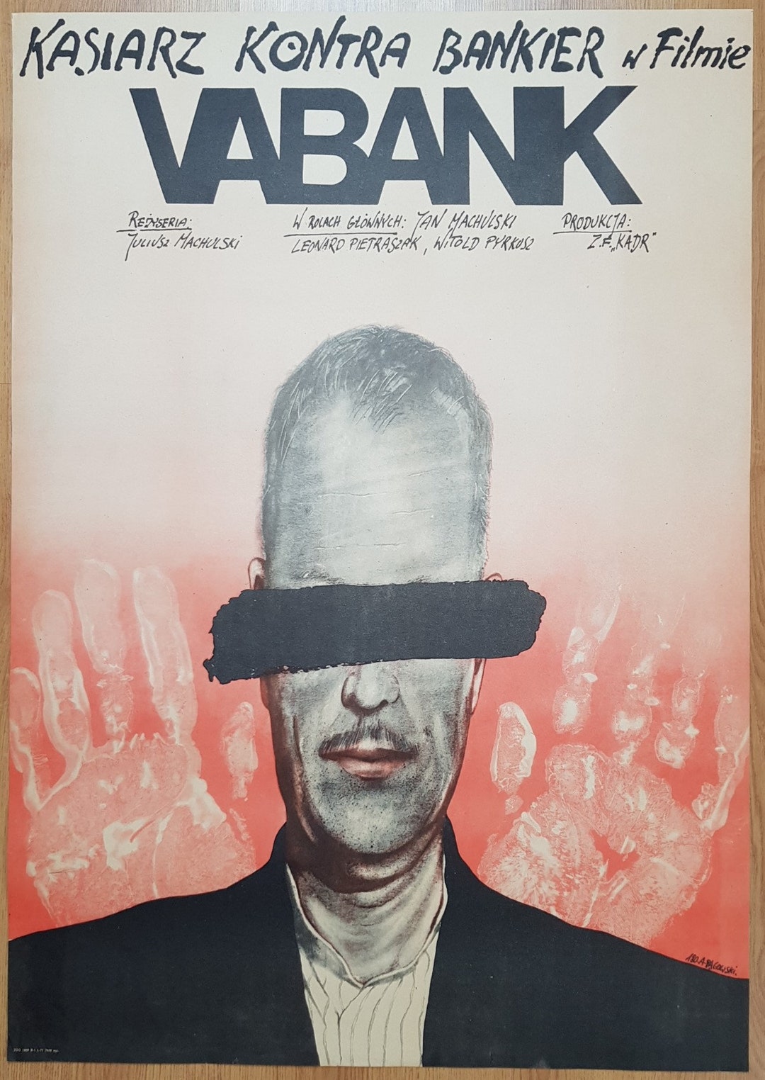 Vabank ORIGINAL 1981 Polish Movie Poster - Juliusz Machulski - Pagowski ...