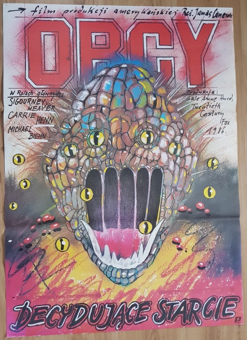 ALIENS Polish Poster Movie Poster Vintage Poster by - Etsy