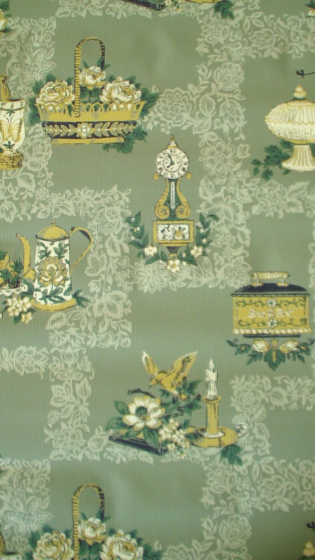 Original Vintage Wallpaper by the Metre - Vintage 40s Wallpaper | Cas ...