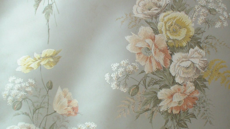 Vintage Wallpaper by the Metre 30s Romantic Wallpaper - Etsy