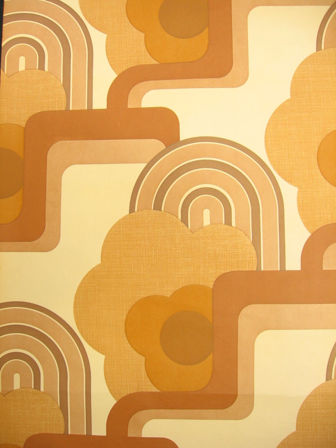 Original Vintage Wallpaper by the Metre Vintage Funky 60s 70s Wallpaper ...