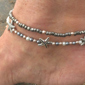 Ankle Bracelet, Beach Anklet, Starfish Anklet, Ankle Jewelry, Unique ...