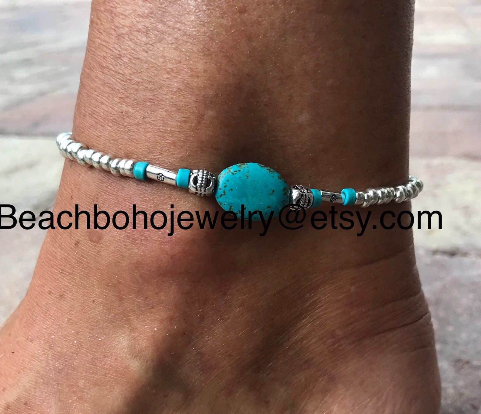 Ankle Bracelet Turquoise Anklet Anklet Womans Anklets - Etsy