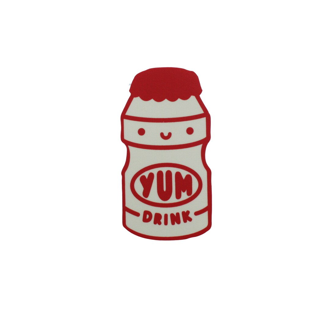 Yogurt Drink Vinyl Sticker, Kawaii Sticker, Laptop Sticker ...