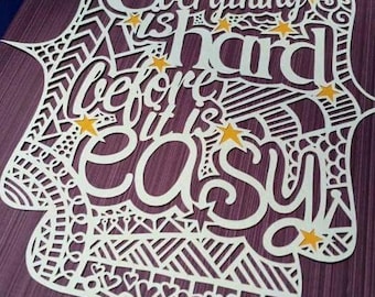 Creative Papercut Template - Etsy