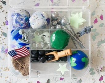 Space Playdough Sensory Kit - Etsy