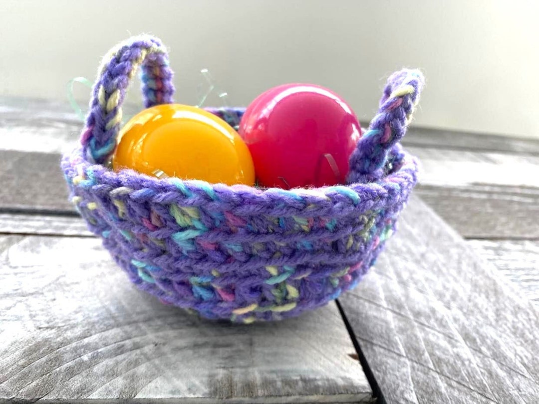 Mini Crochet Easter Basket, Easter Baskets for Kids, Easter Mini ...