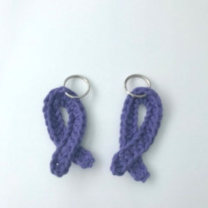 Crochet Awareness Ribbons, Awareness Ribbon Keychain, Awareness Ribbon ...