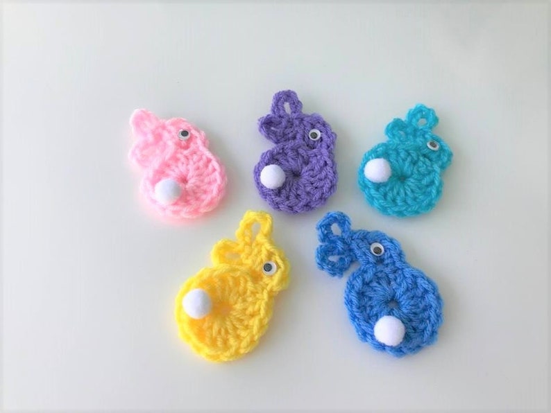 Crochet Easter Magnets, Easter Bunny Magnets, Crochet Magnets, Easter ...