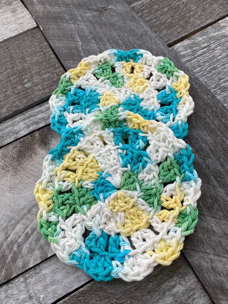 Crochet Flower Coasters, Crochet Coasters, Flower Coasters, Doily ...