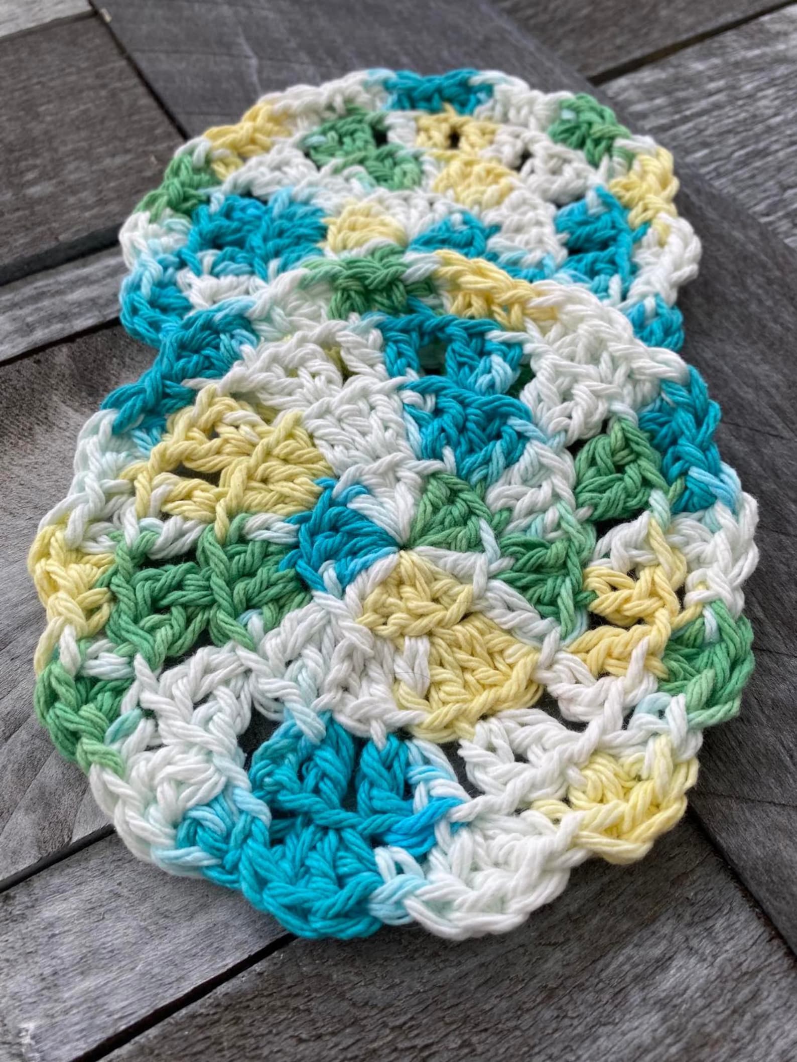 Crochet Flower Coasters, Crochet Coasters, Flower Coasters, Doily ...