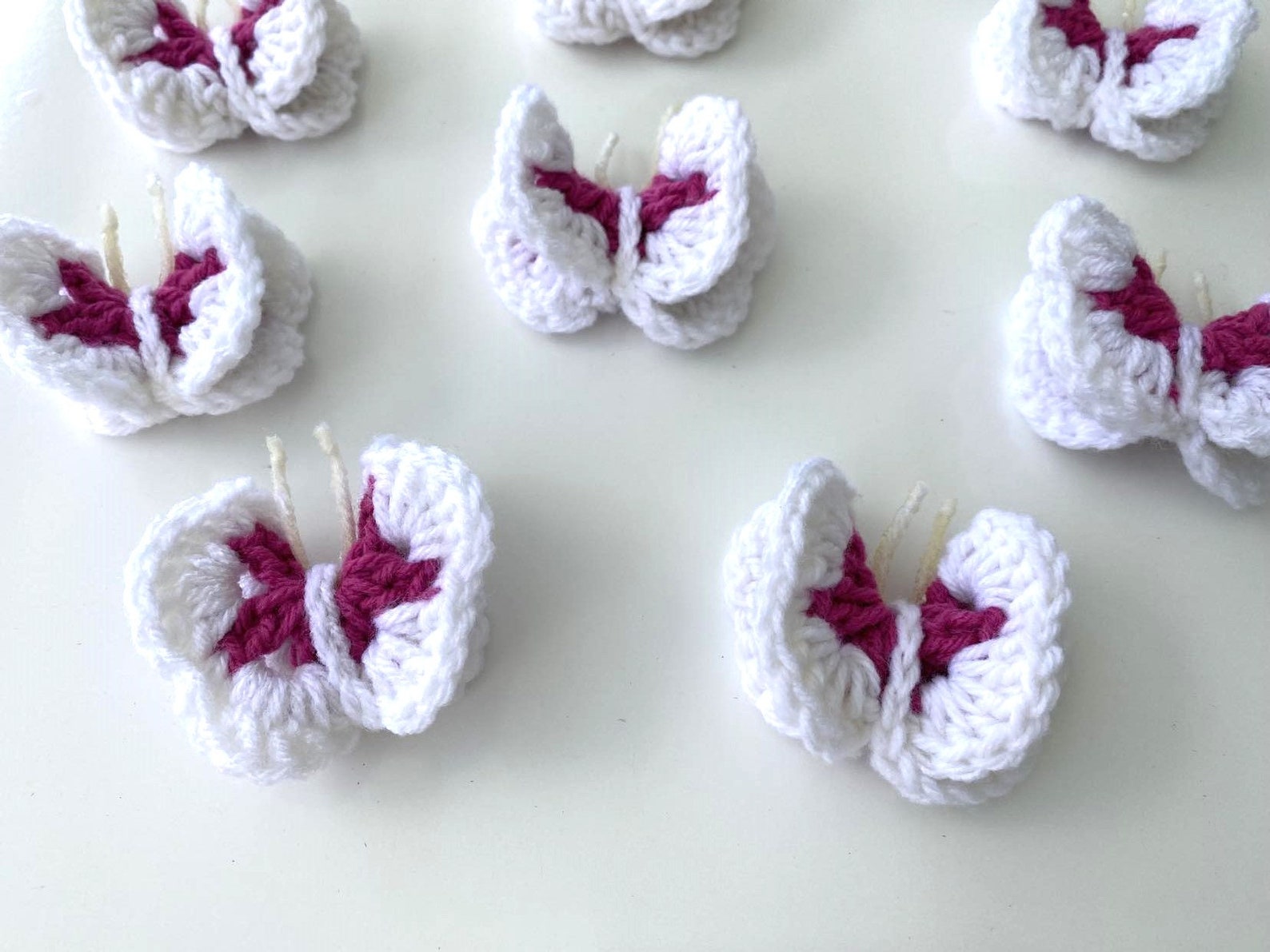 Crochet Butterfly Magnets, Butterfly Magnets, Crochet Magnets ...