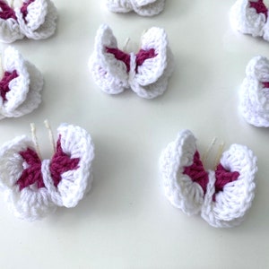 Crochet Butterfly Magnets, Butterfly Magnets, Crochet Magnets ...