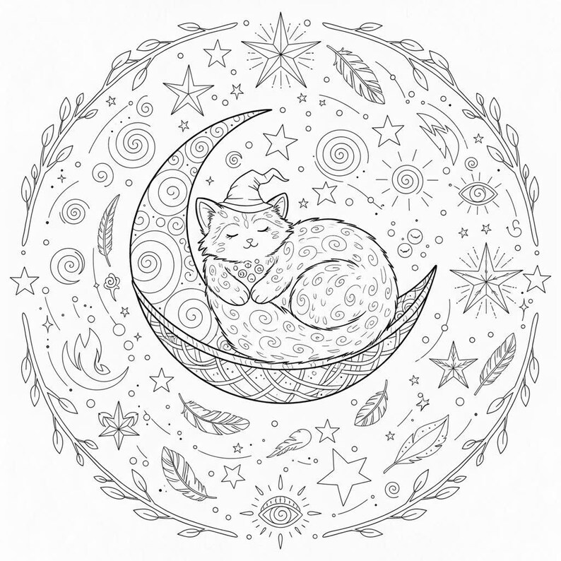 The Chilluminati - Familiars in Action: Digital Coloring Book - Etsy