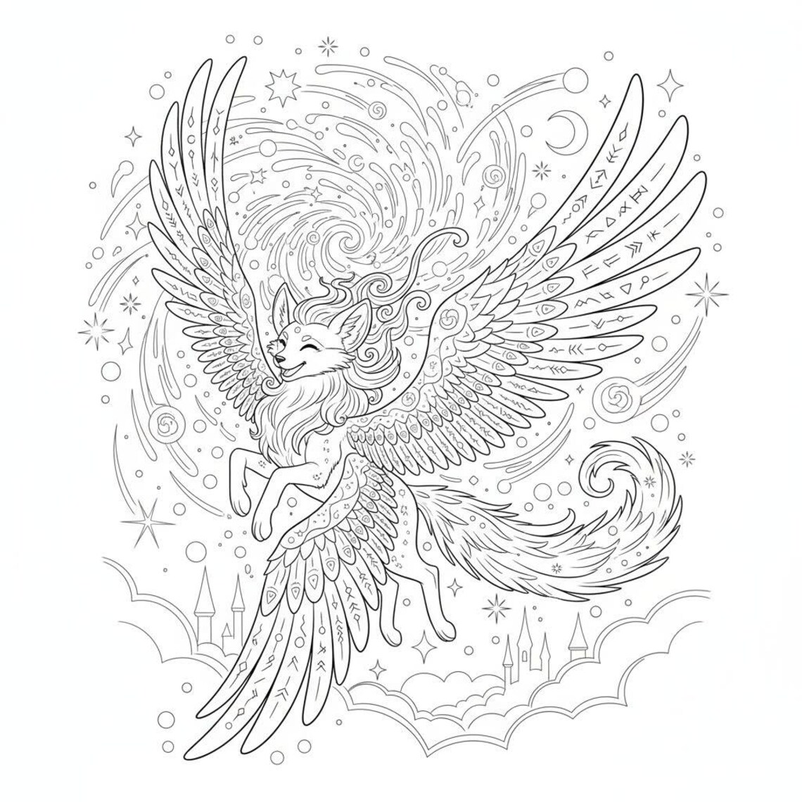 The Chilluminati - Familiars in Action: Digital Coloring Book - Etsy