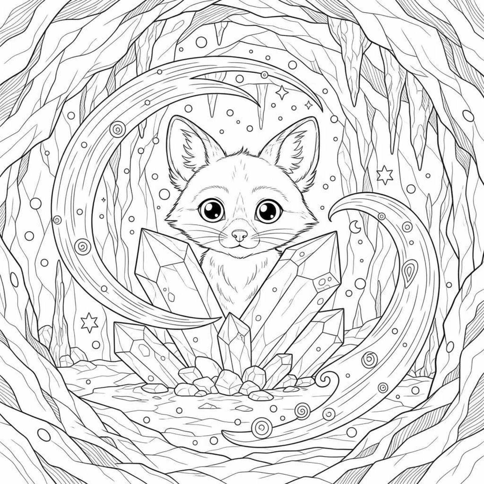 The Chilluminati - Familiars in Action: Digital Coloring Book - Etsy