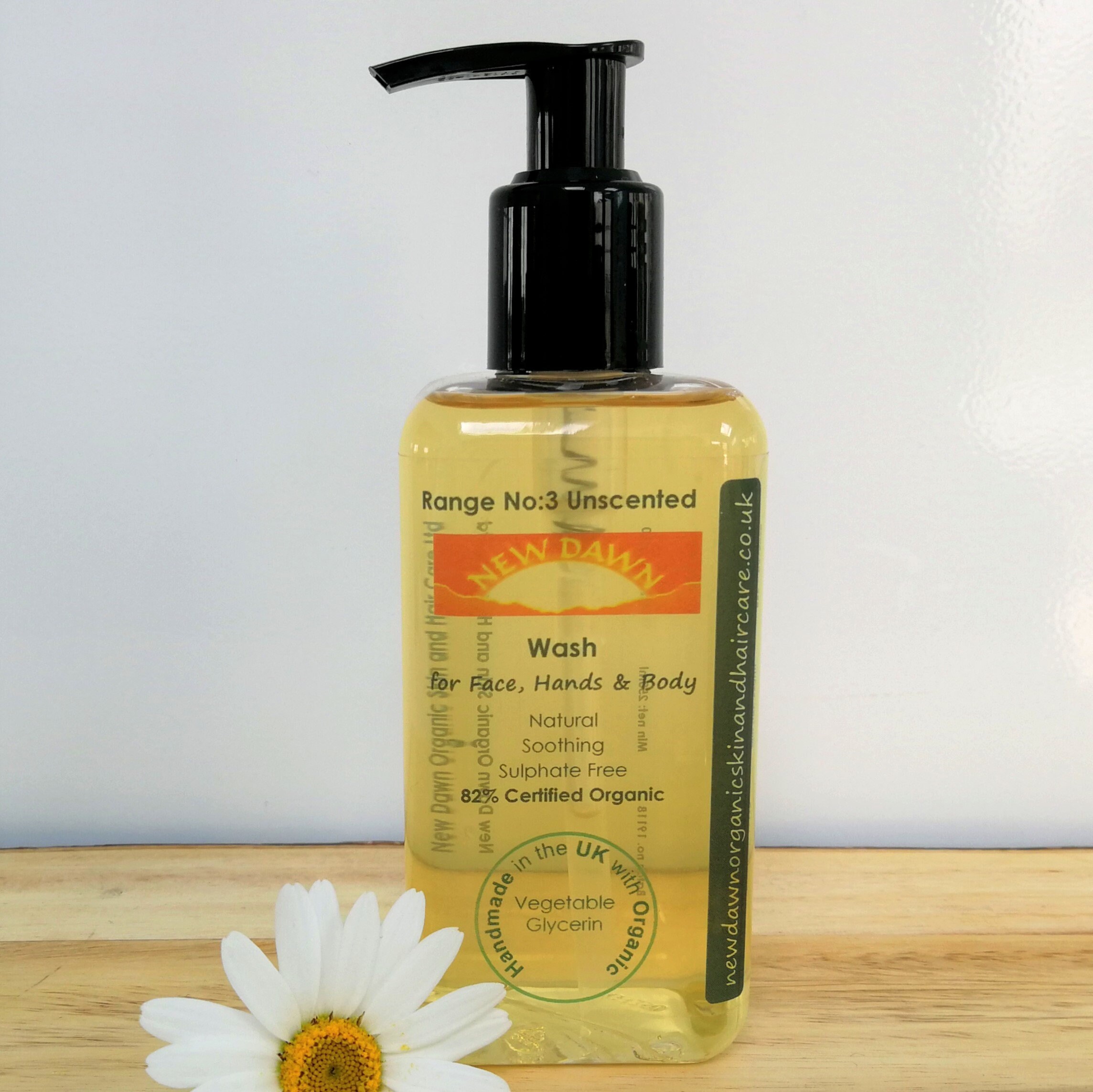 Unscented Organic Face, Hand & Body Wash ~ Sensitive Skin ~ Shower Gel ...