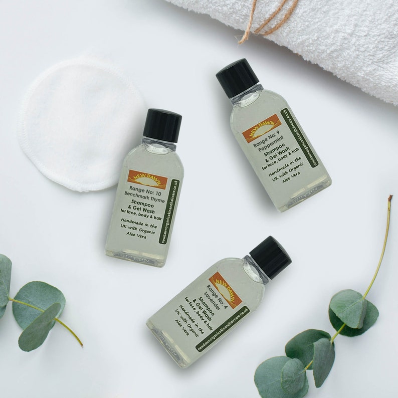 Thin & Fine Hair Shampoo Sample Pack ~ Organic Aloe Vera Shampoo ...