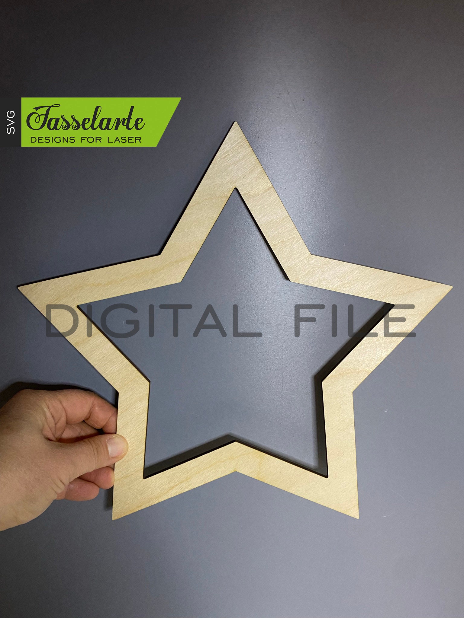 Star Frame for Macrame, Dreamcatcher or Christmas Decoration / SVG ...