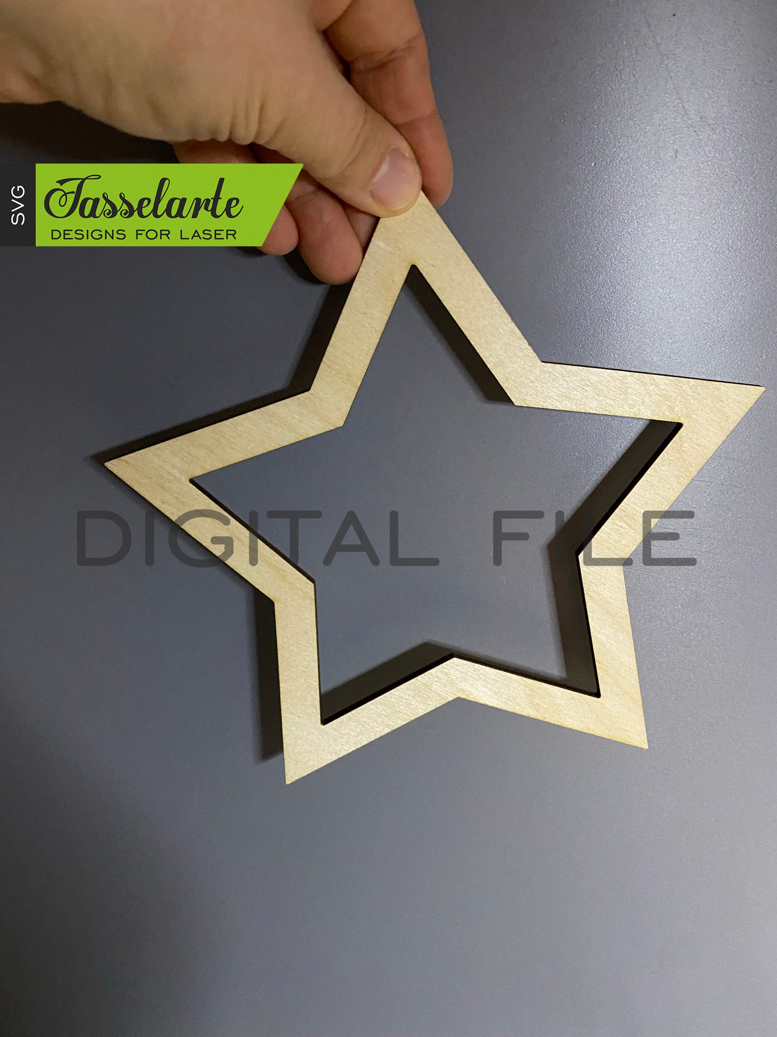 Star Frame for Macrame, Dreamcatcher or Christmas Decoration / SVG ...