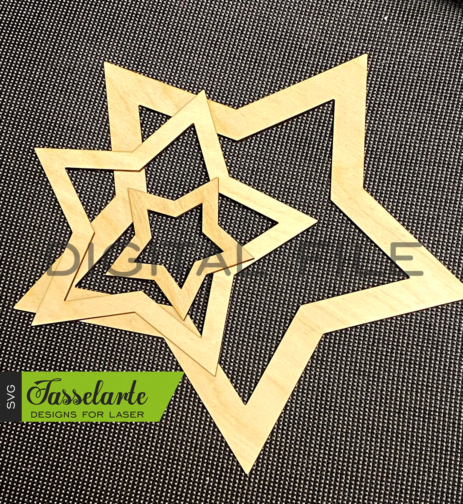 Star Frame for Macrame, Dreamcatcher or Christmas Decoration / SVG ...