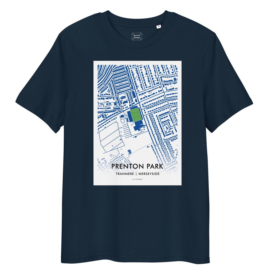 Prenton Park Stadium Map T-shirt – Tranmere Rovers Fan Gift - Etsy