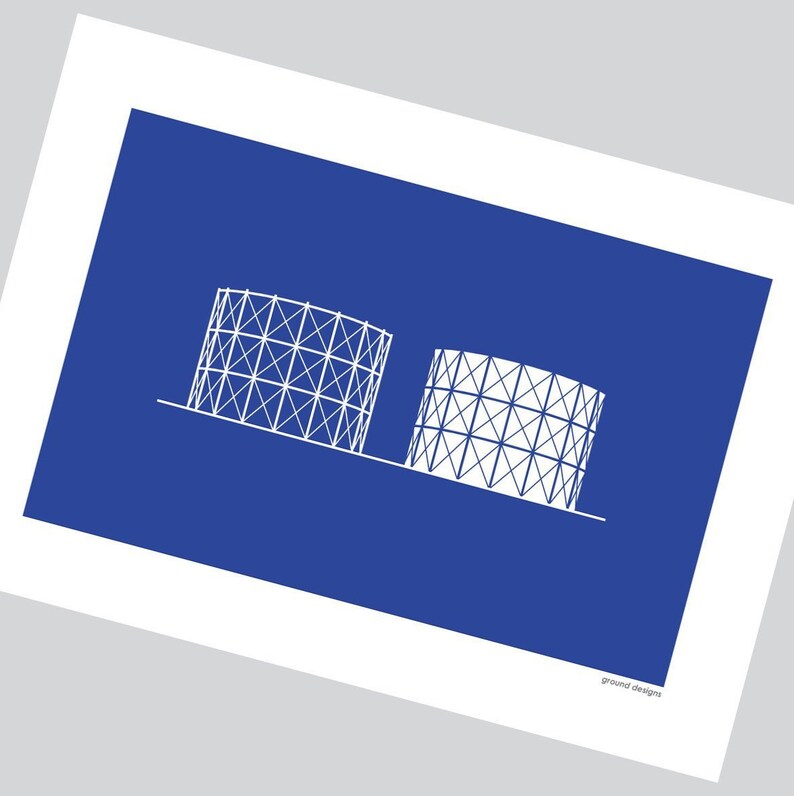 Bristol Rovers Minimalist Graphic Design Mug - Eastville "gasometers ...