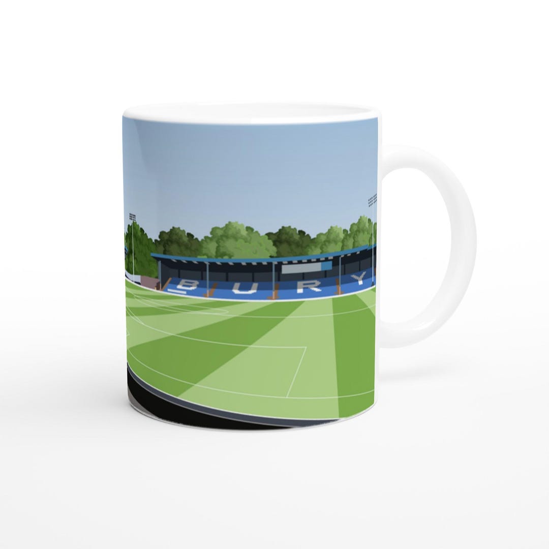 Bury AFC - Gigg Lane Ceramic Mug - Football Stadium Fan Gift - Etsy