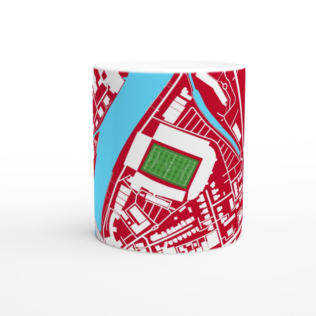 Nottingham Forest City Ground Ceramic Mug - Stadium Map Edition - Etsy