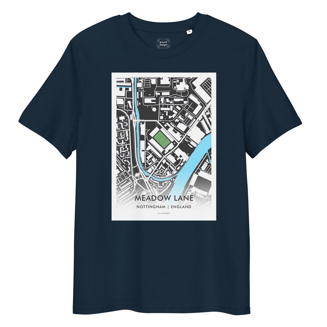 Notts County Stadium Map T-shirt – Meadow Lane Football Gift - Etsy