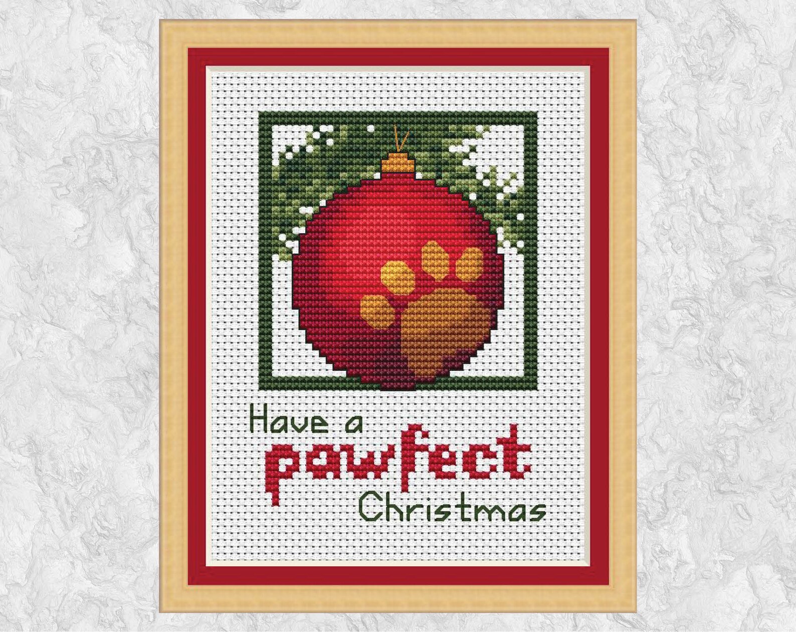 Christmas Card Cross Stitch Patterns 2 Design Variations | Etsy UK