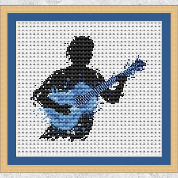 Guitar Cross Stitch - Etsy
