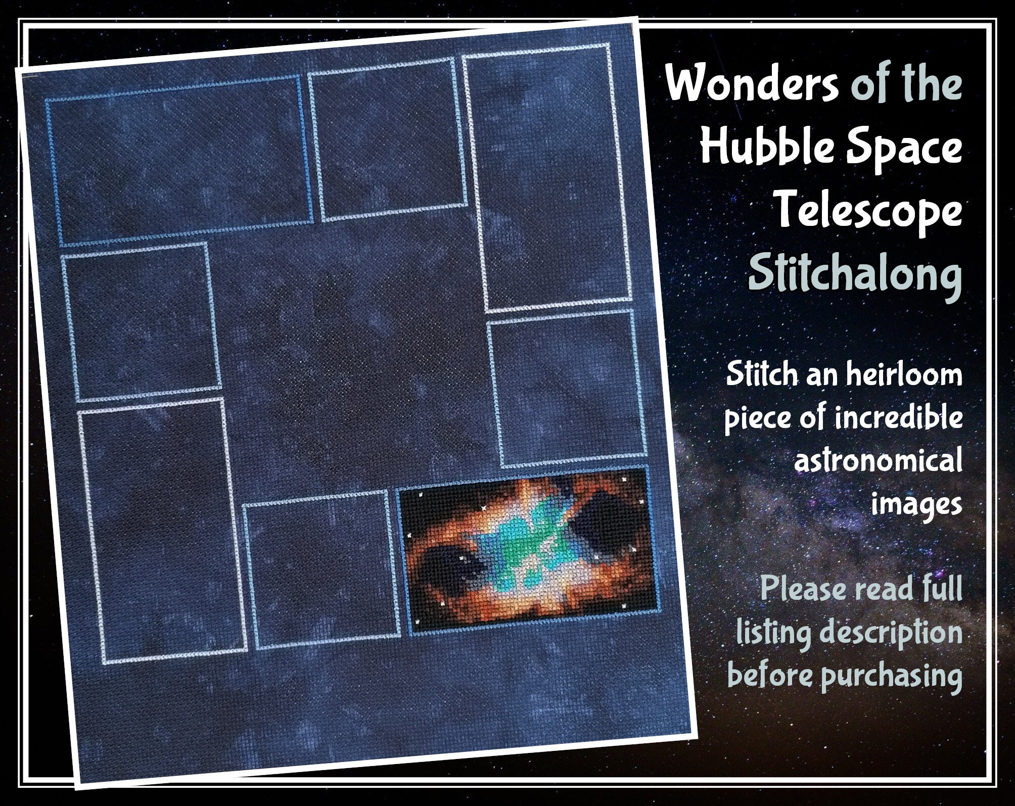 Wonders of the Hubble Space Telescope Stitchalong Astronomy - Etsy