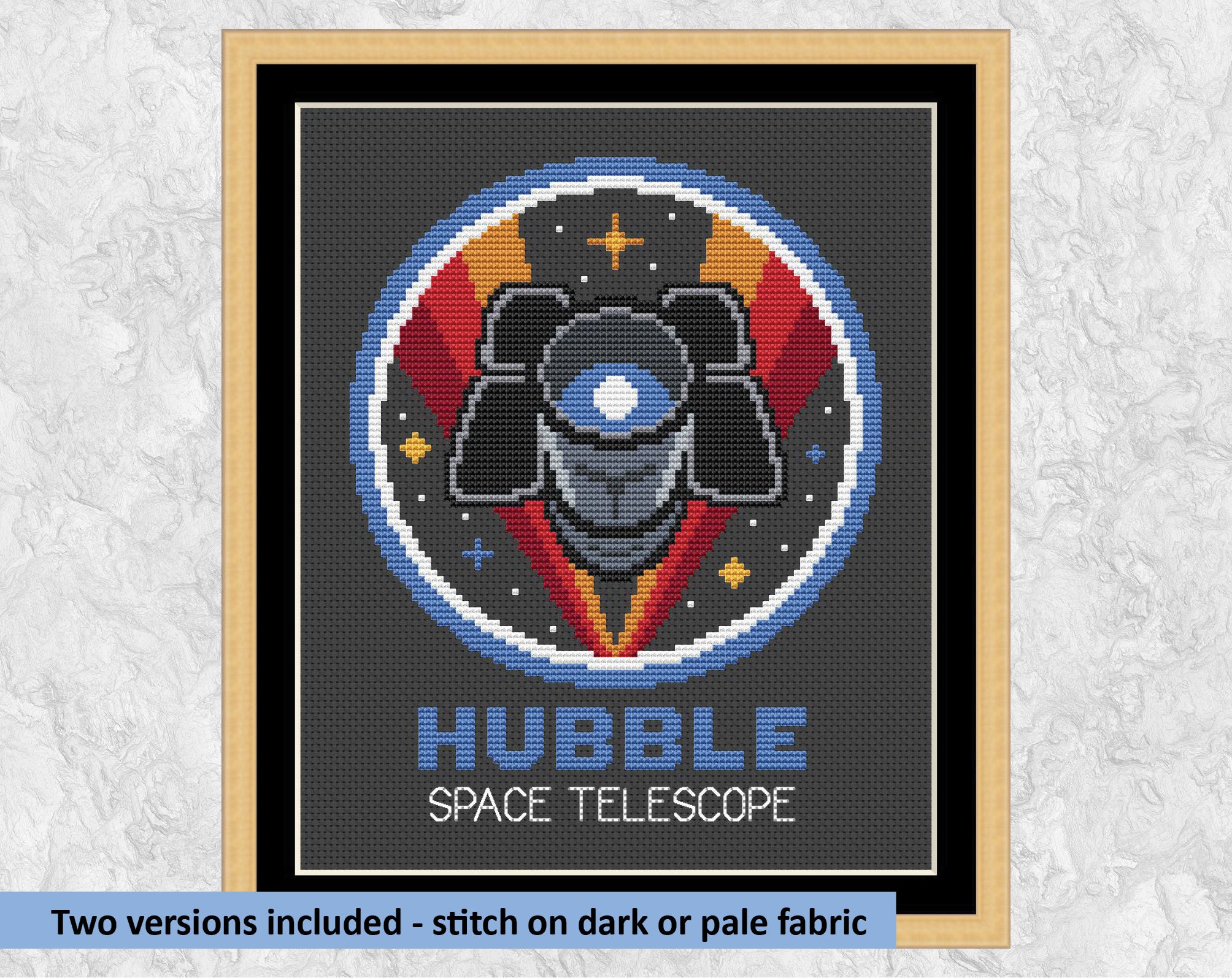 Hubble Space Telescope Cross Stitch Pattern Astronomy and - Etsy