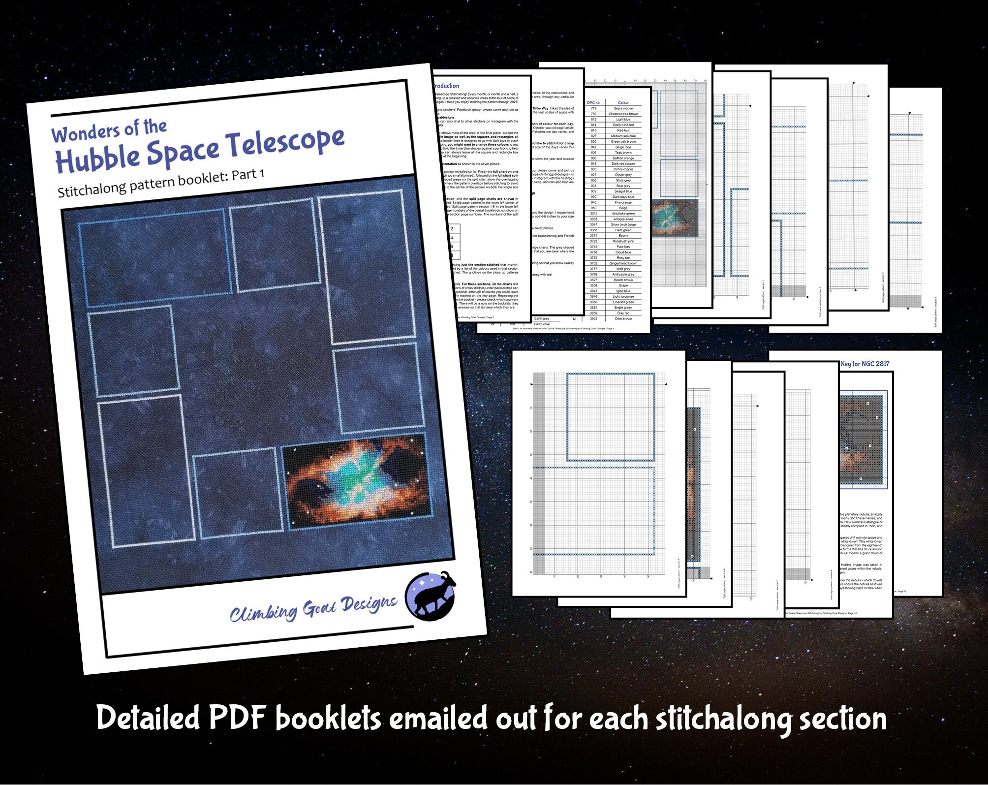 Wonders of the Hubble Space Telescope Stitchalong Astronomy - Etsy