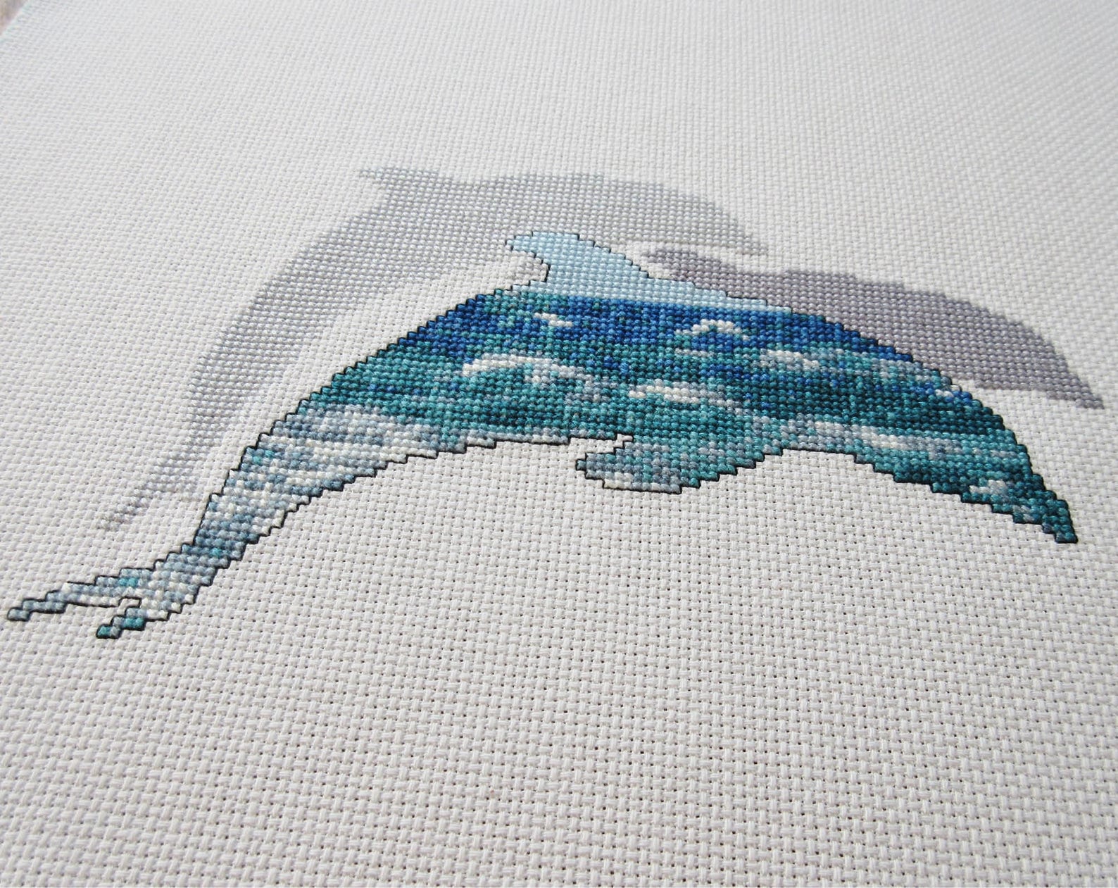 Dolphins Cross Stitch Pattern Printable Ocean Marine Wildlife - Etsy UK