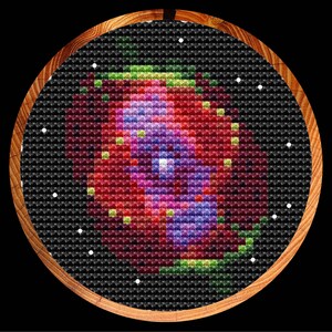 Astronomy Cross Stitch Patterns, Set of Four Mini Nebulae and Galaxy ...