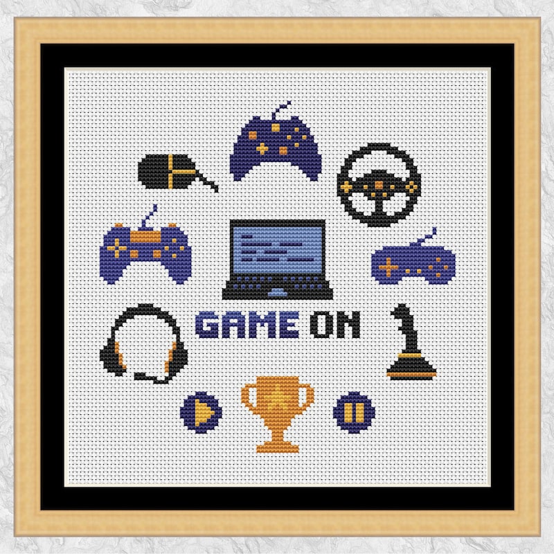 Gaming Cross Stitch - Etsy