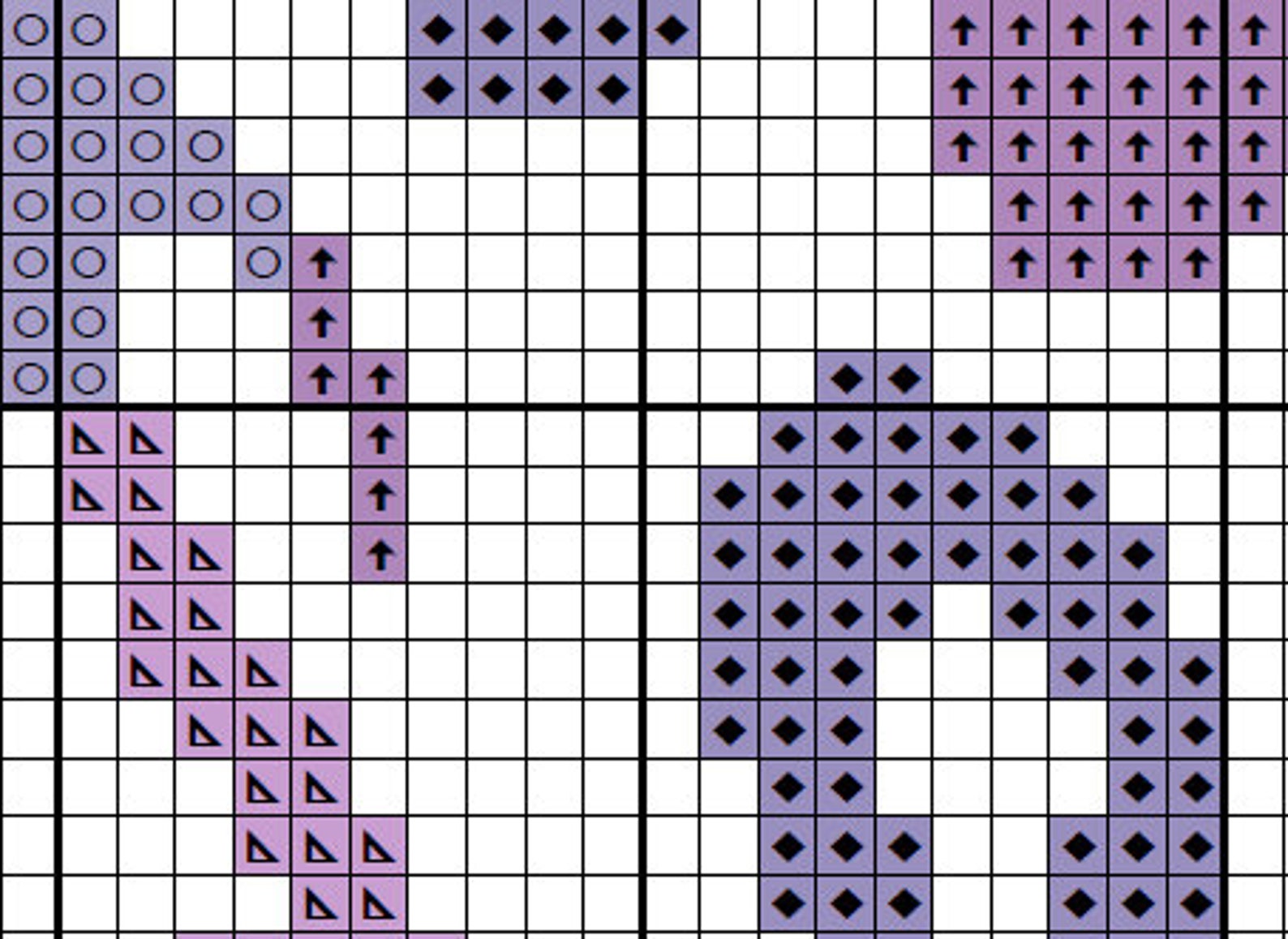 Music Heart Cross Stitch Pattern Musical Notes Three Colour - Etsy