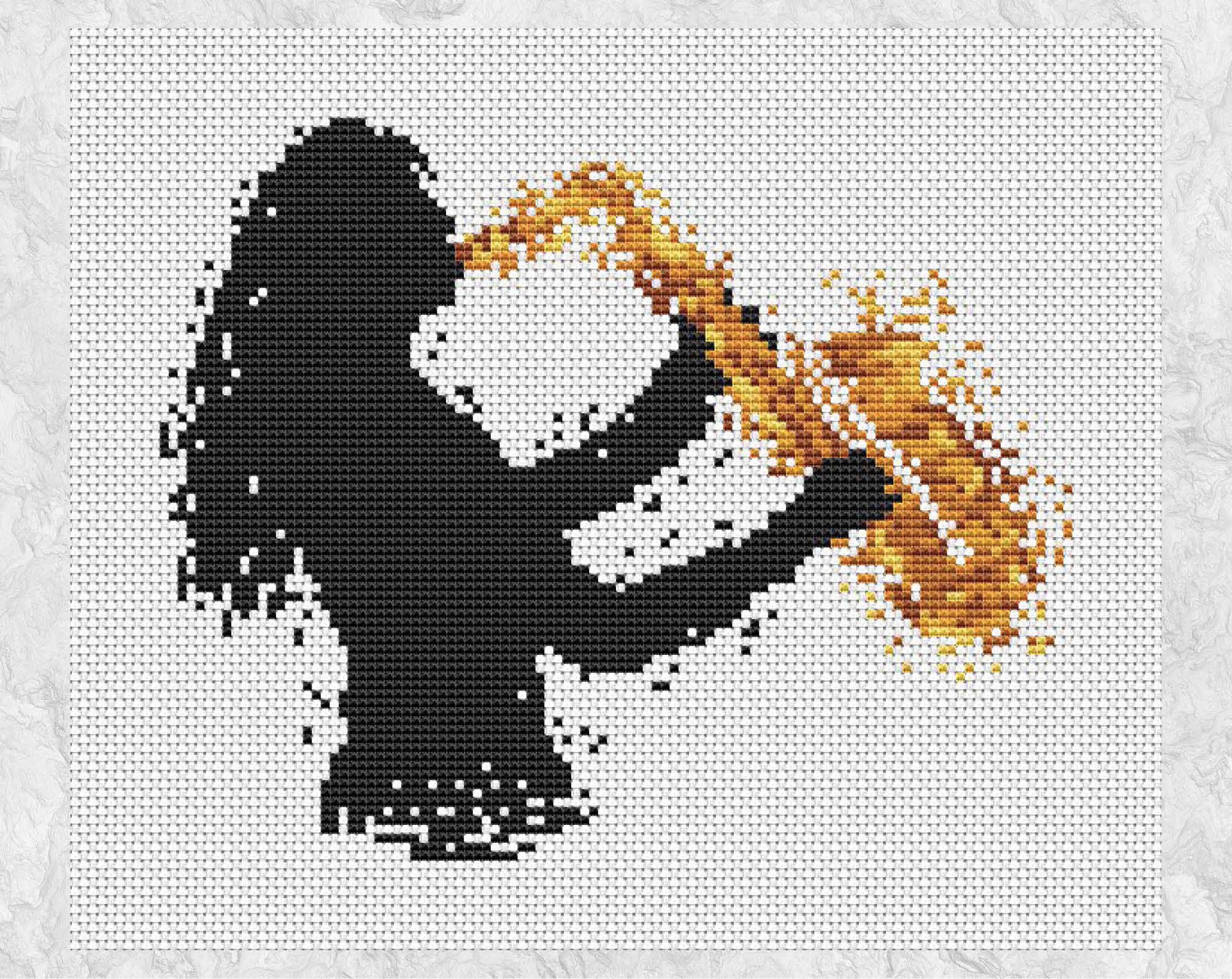 Saxophone Cross Stitch Pattern (female), Saxophonist, Modern Jazz Music ...