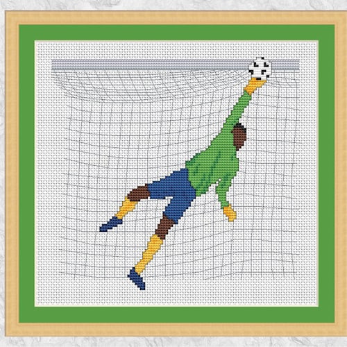Football Cross Stitch Pattern Soccer Players Silhouettes | Etsy