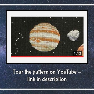 Wonders of the Solar System Cross Stitch Pattern, Planets Design ...