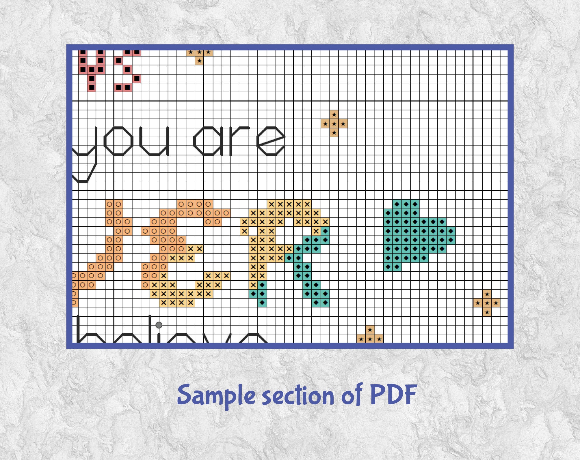 Inspirational Cross Stitch Pattern Quote Positivity Mental - Etsy